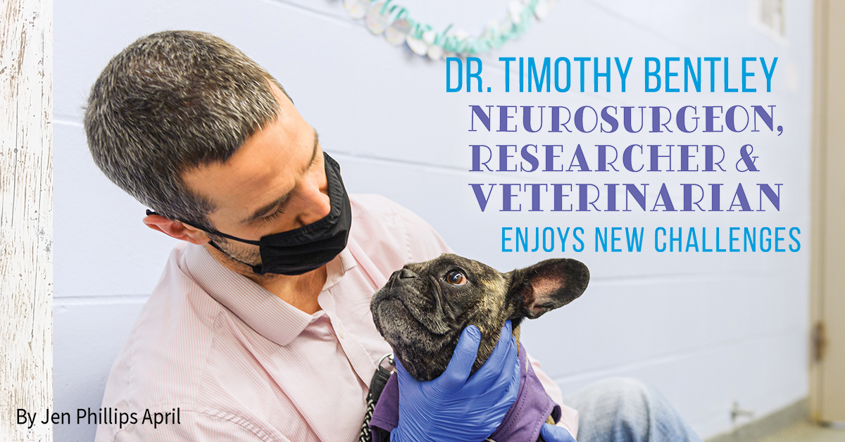 Dr. Timothy Bentley: Neurosurgeon, Researcher & Veterinarian Enjoys New ...